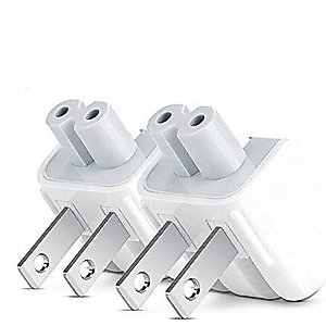 Mac AC Wall Adapter Plug Duckhead US Wall Charger AC Cord US Standard Duck Head for MacBook Mac iBook/iPhone/iPod AC Power Adapter Brick (2 PCs)