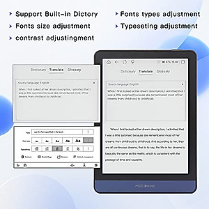 Meebook E-Reader M6 | 6' Eink Carta Screen 300PPI | Adjustable Smart Light | Android 11 | Ouad Core Processor | Audio Books|Support Google Play Store | 3GB+32GB Storage | Micro-SD Slot | Purple