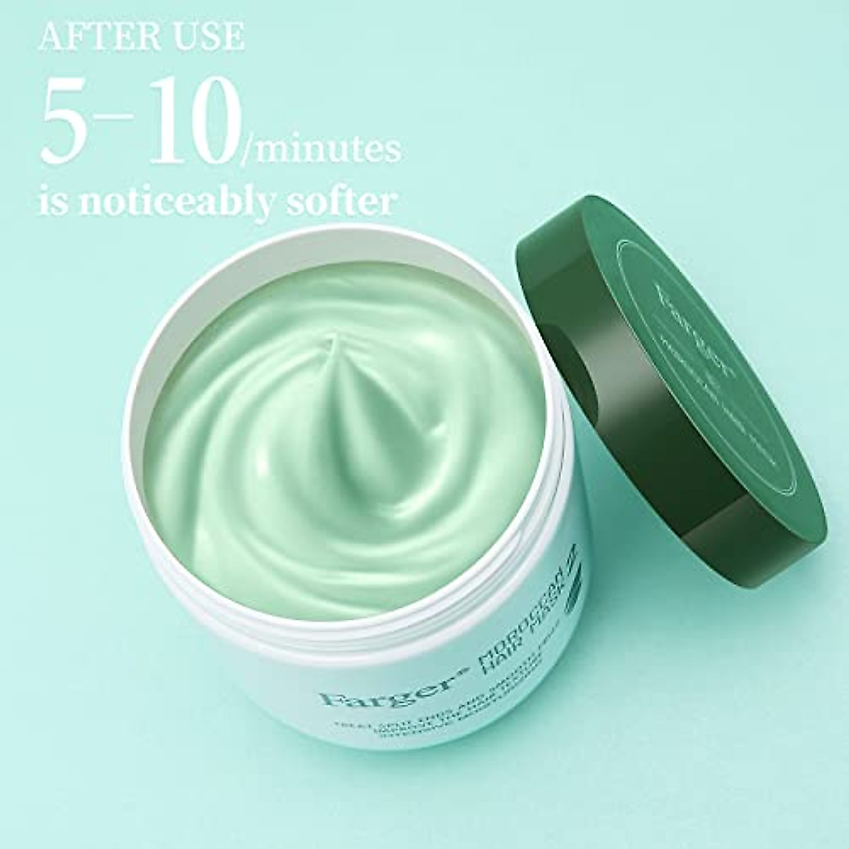 Farger Argan Oil Hair Mask, Intensive Moisturizing Conditioner Mask Hydrating Hair Mask Treatment For Dry Hair Vitamins For Repair & Nourishment 17.6 oz