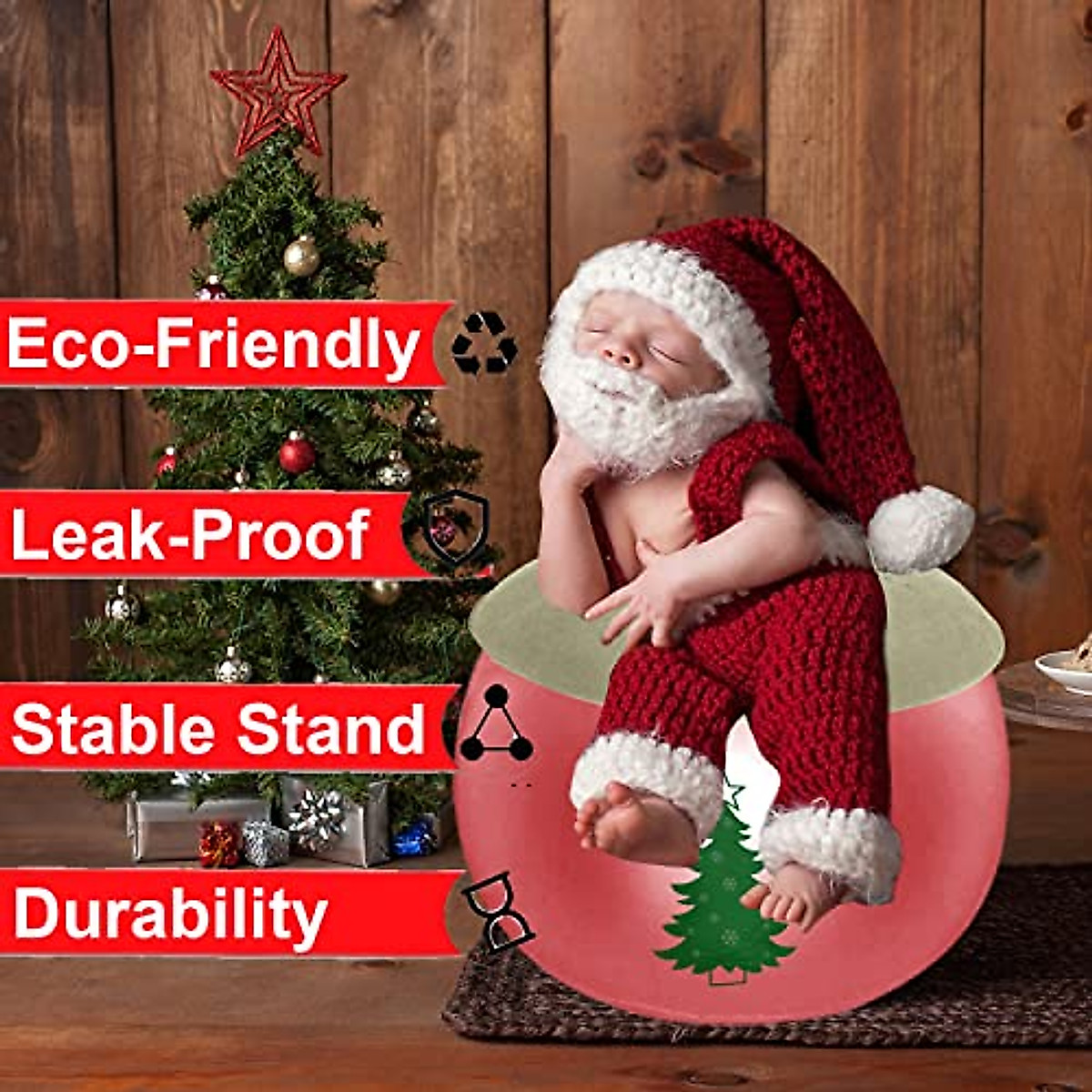 Ccinnoe Inflatable Illuminated LED Ottoman for Christmas Party, LED Air Ottoman, Blow Up LED Lights Chair, Lazy Couch with LED Light Mood Lamp for Party, Yard, Indoor Rooms