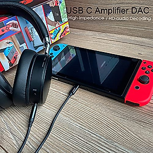 WKWZY 4.9FT 32bit Dac Headphones Jack Adapter with 3.5mm Plug USB C Connector Stereo Audio Aux Cable Cord for Sony MDR-XB950 WH-1000XM5 Switch PS5 Xbox Windows XP/MacOS/Androids