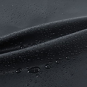 Thickened Waterproof Canvas Fabric for Outdoor/Indoor Project,Heavy Duty 1800 Denier Canvas Cordura Fabric Apply to Home Decor,Sunbrella,Awning, Marine,DIY,Craft,60"Wide,Sold by The Yard (Black)