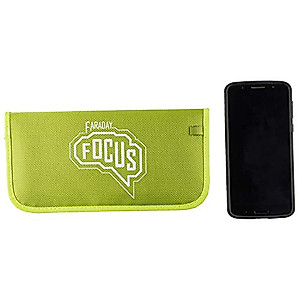 Apple and Android Faraday Focus Green Faraday Sleeve | Device Isolating Communications Blocking Container
