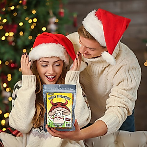 Horny Mushroom Gourmet Trail Mix - Premium Food Gifts for Men - Funny Gag Gift for Mushroom Lovers - Spicy Snack Basket Idea for Adults - Stocking Fillers Women