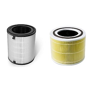 LEVOIT LV-H133 Air Purifier Replacement Filter Set and LEVOIT Core 300 Air Purifier Pet Allergy Replacement Filter
