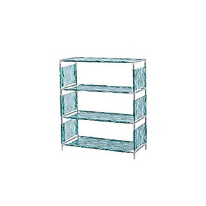 MFCHY Shoe Rack Storage Artifact Multi-Layer Fabric Shoe Rack Shoe Rack Rack Simple Shoe Rack Dust Door Storage (Color : C)