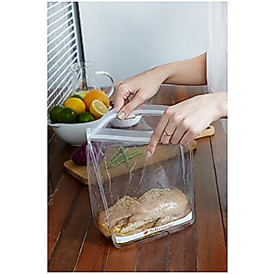 Full Circle ZipTuck Reusable Plastic Storage Bag, Clear