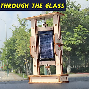 STEM Solar Engine Motor Science Model Building Kit Physical Experiment Magnetic Mendocino Educational Hobby Toy for Kids & Adults Including Solar Panels with Soldered Coils,Strong Magnets and More