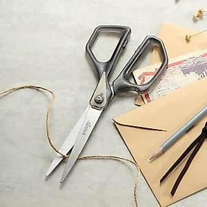 LIVINGO Scissors All Purpose for Office - 3 Pack 8 Inch Sharp Stainless Steel Heavy Duty Fabric Paper Cutting Shears for Crafts, Sewing School Home Use