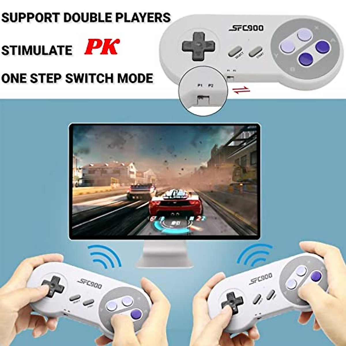 Retro Classic Game Console,Video Game System Built-in 926 NES Games with Dual 2.4G Wireless Controllers,16-Bit 4K HDMI Output,Rerto Toys Gifts.