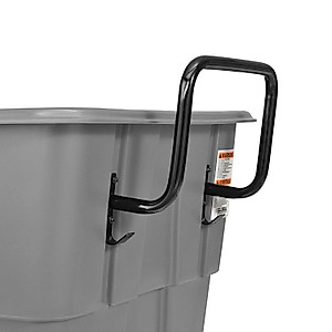 Global Industrial Standard Duty Plastic Tilt Truck 1/2 Cubic Yard Capacity 850 Lb. Capacity, Gray