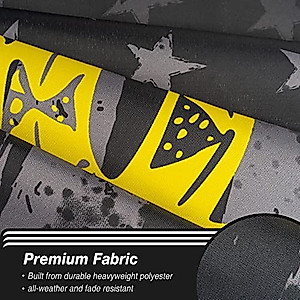 XIFAN Premium Double Sided Don't Tread On Me Gadsden Black American Flag - Heavy Duty 3ply Polyester Durable Vibrant Print Double Stitched - 3x5 FT Tea Party Rattlesnake Indoor Outdoor Banner