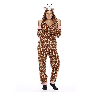 Just Love L6401-XXL-Giraffe #FollowMe Adult Onesie Pajamas