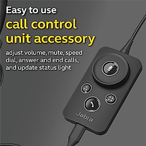 Jabra Engage 50 Wired Headset, Stereo – Telephone Headset with 3-Microphone System, Blocks Out Background Noise for Increased Agent Focus, Call Center Headset Features Enhanced Hearing Protection