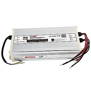 Switch Mode Power Supply 300W 5V 60A Constant Voltage LED Driver 5VDC Rainproof Outdoor 110V AC to DC 5 Volt Transformer Converter (FX300-H1V5)