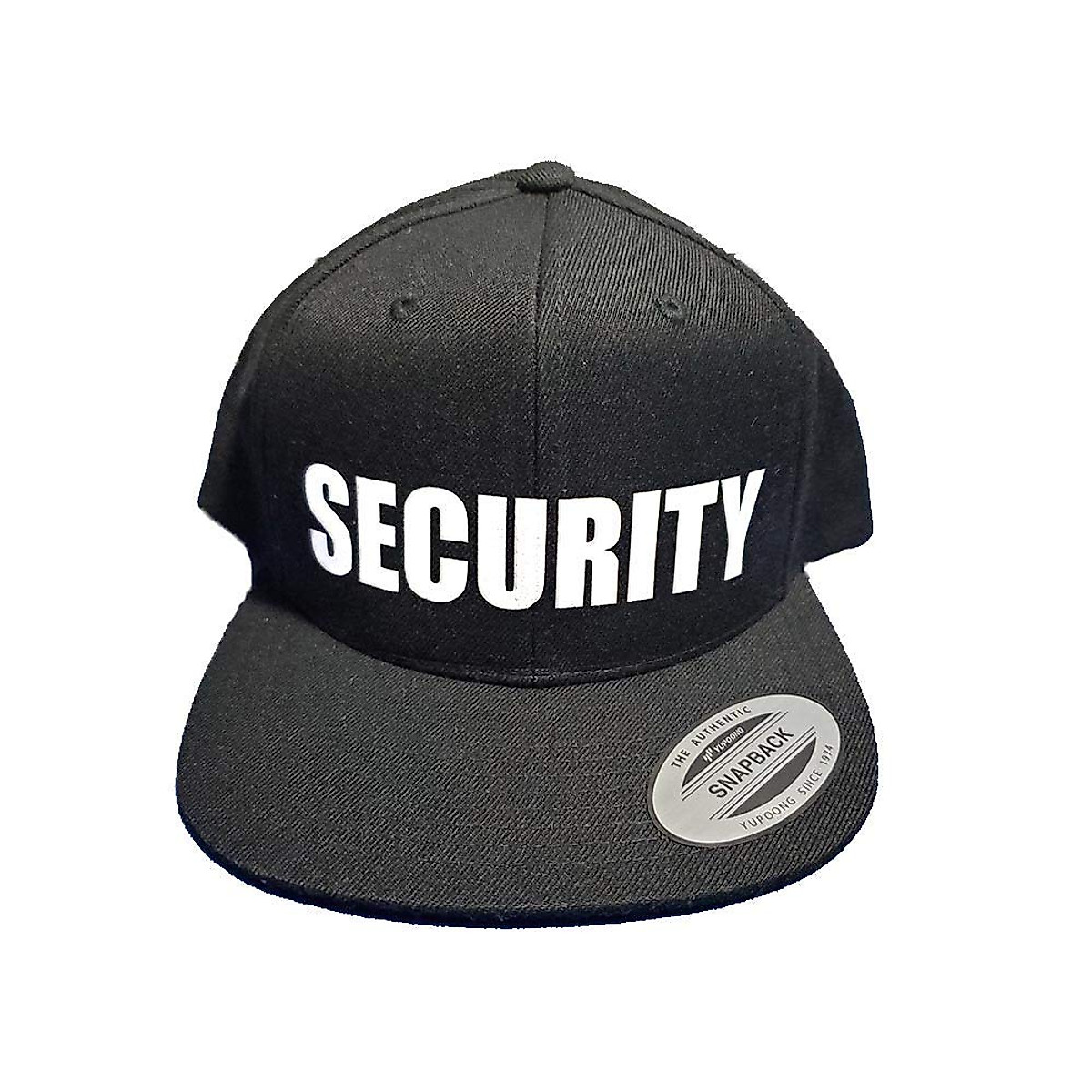 SECURITY Baseball Cap Hat Snapback by 6ixset - Flexfit Yupoong 6089M 6-Panel Black