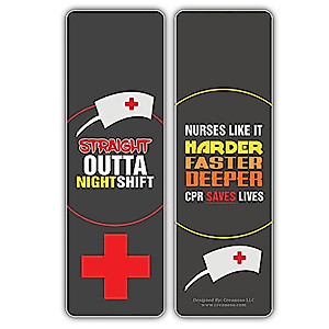 I am a Nurse Bookmarks (60-Pack) – Daily Inspirational Card Set – Interesting Book Page Clippers – Great Gifts for Nurses and Aspiring Nurses