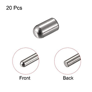 Tool parts 5x6mm Dowel Pins - 20pcs Round Head Flat Chamfered End Dowel Pin