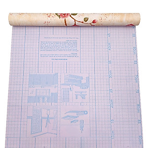 Yifasy Drawer Shelf Liner Rustic Floral Self-Adhesive Furniture Inner Lining Paper Sheet Removable Wallpaper Roll 118x18 Inch