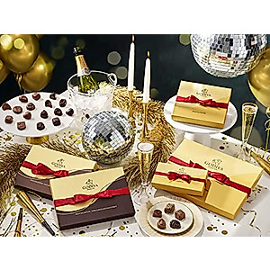 Godiva Chocolatier Milk Chocolate Valentine’s Gift Box with Red Ribbon – 22 Piece Assorted Milk Chocolate with Gourmet Fillings -Gift for Chocolate Lovers