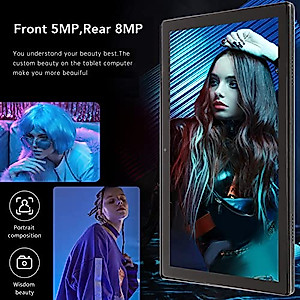 WEYI 10 Inch Tablet Front 5MP Rear 8MP Support 4G Network Night Reading Mode US Plug 100-240V 4G Calling Tablet 8 Colors for 11 (US Plug)