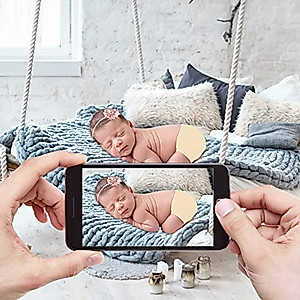 3PCS Baby Newborn Photo Props Wraps & Photography Blanket Set,DIY Newborn Stretch Wrapping Sack Buddy Diaper Cover Infant Photo Blanket Swaddle Photography Props Wraps for Baby Girl Boy