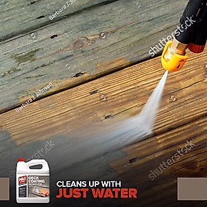 Max Strip Deck Coating Remover - 1 Gallon - Professional Fast Working Gel Strips Multiple Layers - Removes Tough Deck Coatings - No Harsh Odor Leaves Surface Clean