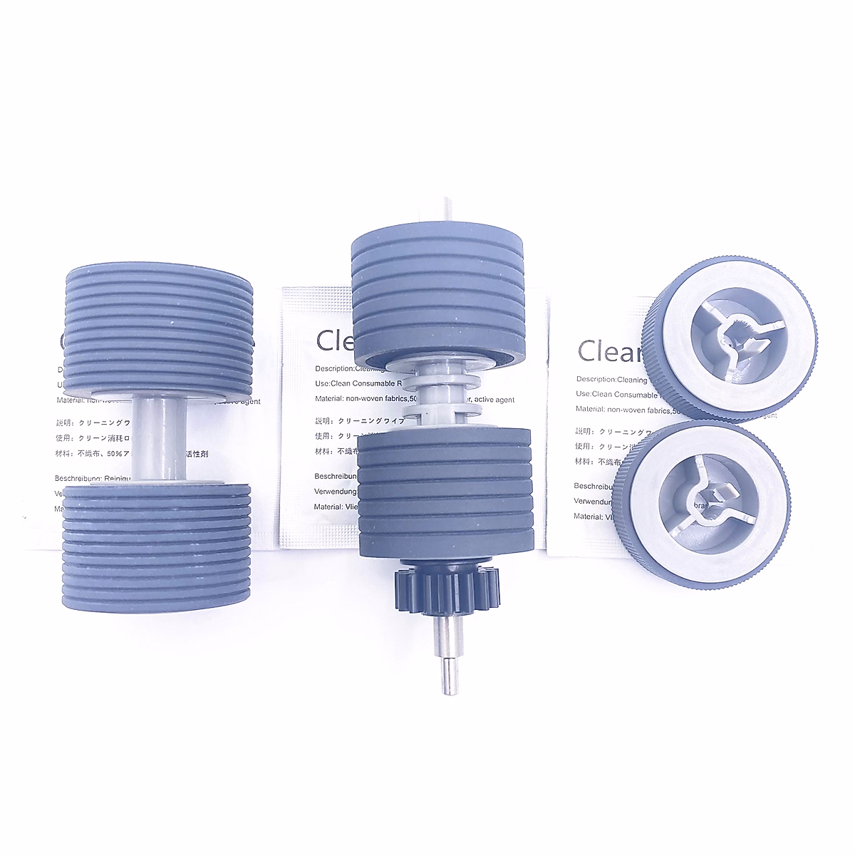 Case of 10 Pack,OKLILI PA03575-K011 PA03575-K012 PA03575-K013 Pick Roller Set Brake Roller Separator Roller Compatible with Fujitsu fi-6400 fi-6420 fi-6800 fi-7800 fi-7900