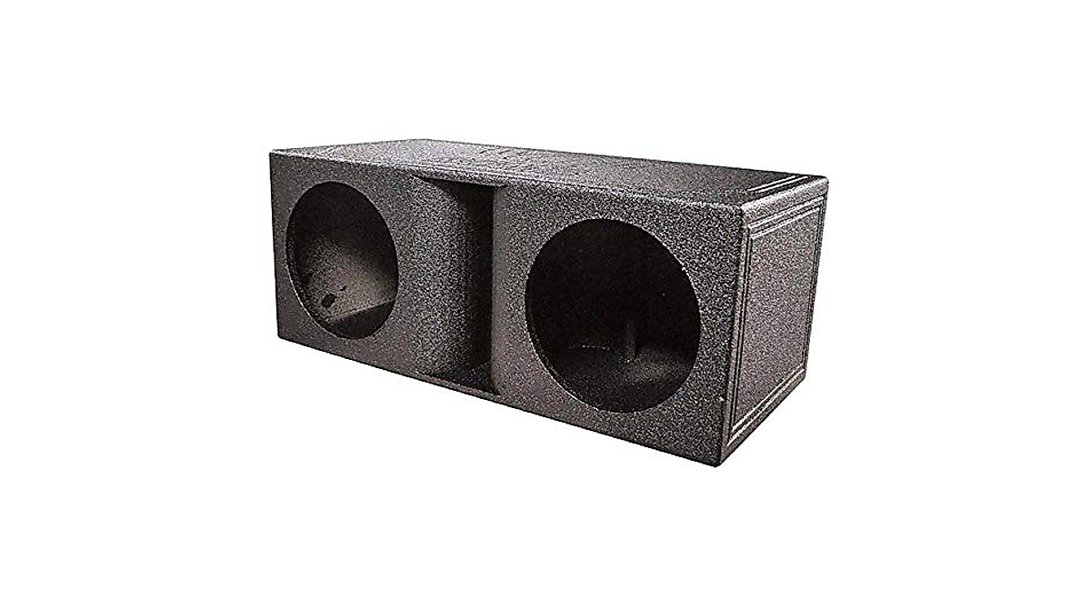 QPower QBomb Dual 12" Vented Subwoofer Box for Booming Bass