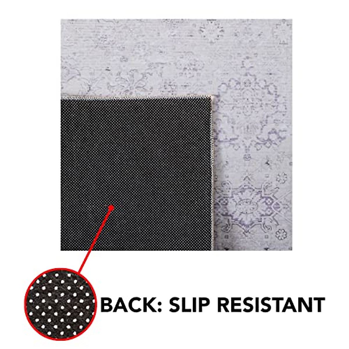 SAFAVIEH Tucson Collection Area Rug - 8' x 10', Beige & Beige, Persian Design, Non-Shedding Machine Washable & Slip Resistant Ideal for High Traffic Areas in Living Room, Bedroom (TSN199B)