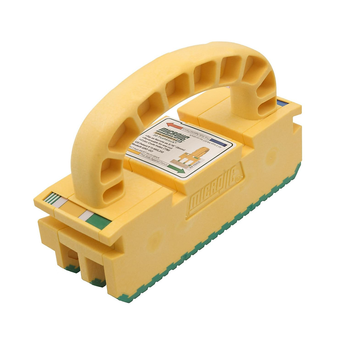 JessEm 02310 Rout-R-Lift II Router Lift for 3-1/2'' Diameter Motors with GRR-RIPPER2 Go Push Block (2 Items)