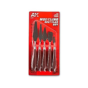 AK-Interactive Modeling Spatulas Set - Plastic Model Tools & Accessories, Item 9051 - Model Building Paints and Tools # AK-9051