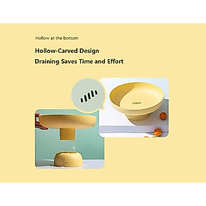 onefitow Fruit bowl Fruit Basket for Kitchen Countertop Kitchen Storage Baskets Stand Organization, Decor Centerpiece for Kitchen Counter or Dining Room Tables (green)