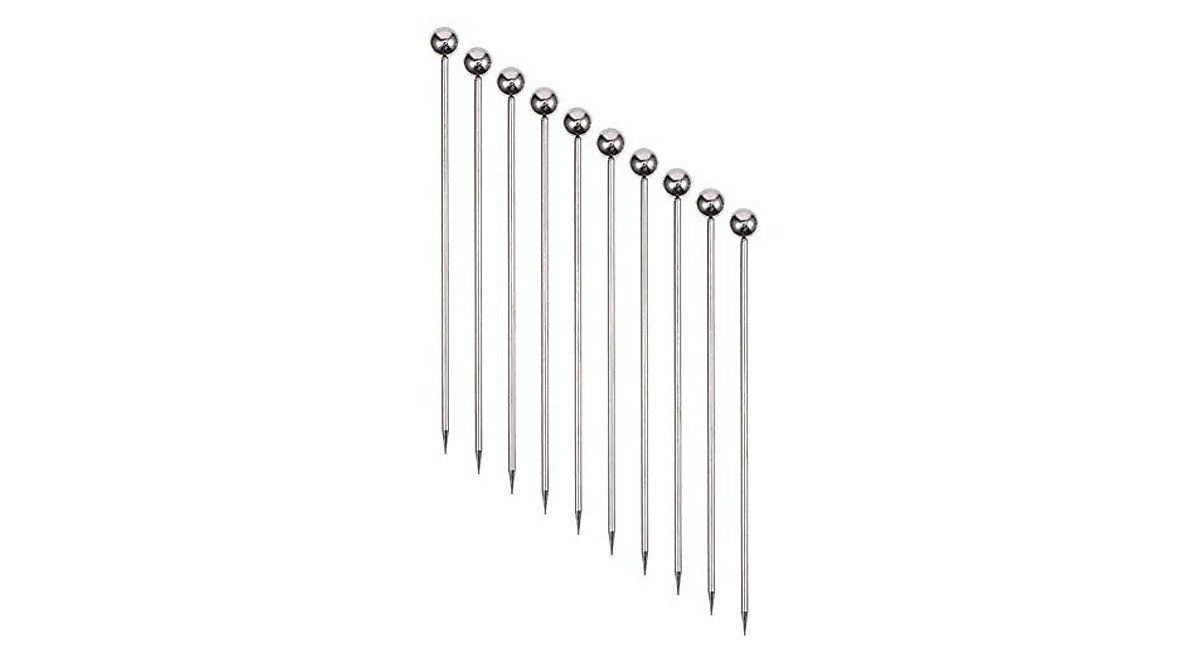 Stainless Steel Cocktail Picks - 50 Reusable Picks