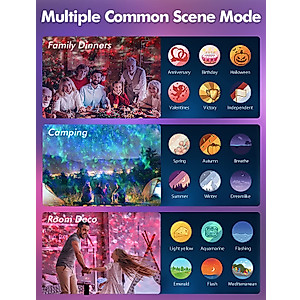 Galaxy Projector Star Projector,Star Light Room Decor Light for Kids and Adults,Smart Night Lights for Bedroom with Bluetooth Music Speaker,APP Control,Remote Control