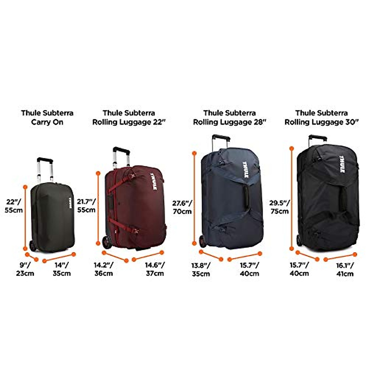 Thule Subterra Luggage 55cm/22, Mineral, 56L