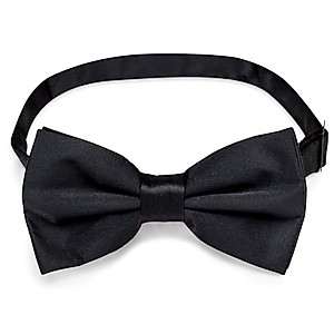 Brybelly Formal Black Casino and Poker Dealer Pre-tied Adjustable Bow Tie