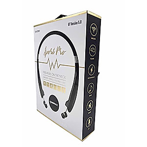 Rhino Foldable Retractable Wireless Headset Headphone Sport Neckband Earbuds