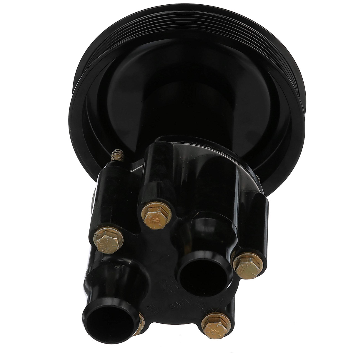 Quicksilver 807151A9 Sea Water Pump Housing for V-6 and V-8 MerCruiser Engines Made by General Motors with a Serpentine Belt Pulley System for Engine Accessories and Electrical Fuel Pumps