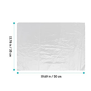 TEHAUX Disposable Rabbit Cage Liner, Plastic Bunny Cage Mat Film to Replace Diapers Suitable for Most Rabbit, Hamster, Guinea Pigs& All Small Animals- 100 PCS Universal Toilet Film- Size S