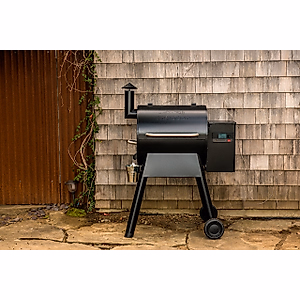 Traeger Grills Pro 575 Electric Wood Pellet Grill and Smoker, Black, 572 Square Inches Cook Area, 500 Degree Max Temperature, Meat Probe, 6 in 1 BBQ Grill with WiFi and app connectivity