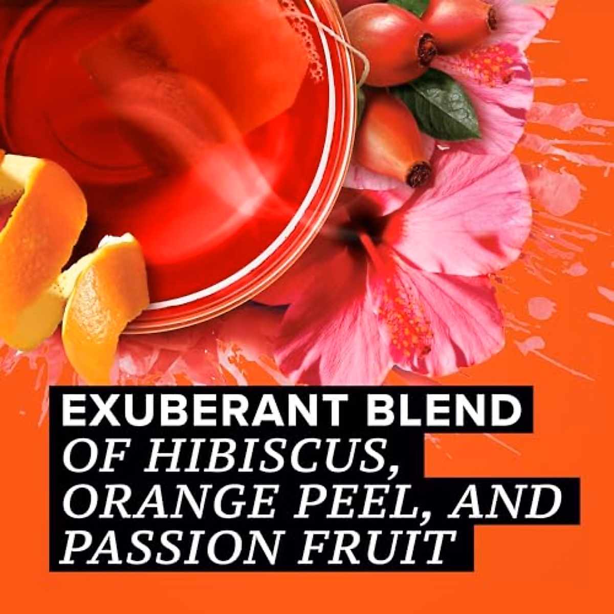 TAZO Iced Tea Bags, Passion Herbal Tea, Caffeine Free, 20 Tea Bags (Pack of 6)