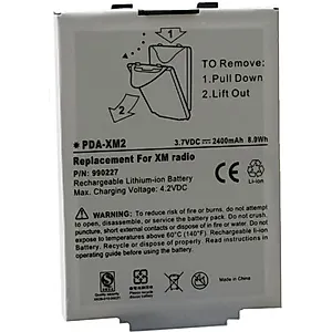 Delphi MyFi, Pioneer Airware, TAO XM2GO Replacement Battery Pack for XM Satellite Radio