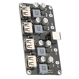 4 Way Charging Module 4 Way Fast Module 12V 24V to QC3.0 Power Module USB Phone Charging Converter Board Charging Power Converters