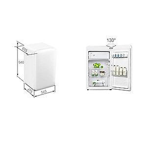 HESNDxbx Mini Fridge Mini Refrigerator Series Color Refrigerated Home is Suitable for Single Door Small Office