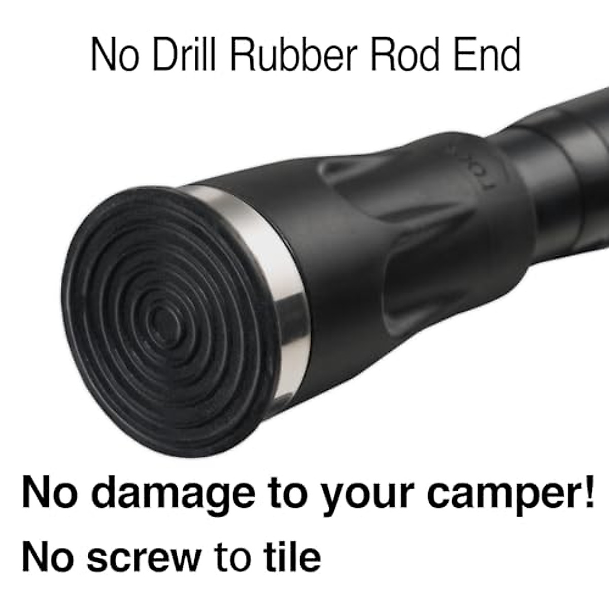 Black Shower Curtain Rod Tension No Drill 40-98 Inch Adjustable Stainless Steel Tension Shower Rod for Bathroom Windows Closet Rod