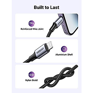 UGREEN Headphone Adapter for iPhone Bundle with Braided Lightning to 3.5mm Adapter