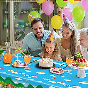 gisgfim 3 Pcs School Bus Tablecloth Back to School Party Tablecover for School Bus Theme Party Supplies Table Cover Table Decorations for Kindergarten Graduation Decorations School Bus Theme Party