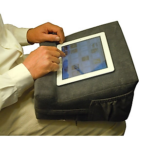 Laptop Easel, Lap Desk Pillow. Ergonomic Laptop Computer Desk & Desktop Book Stand with Orthopedic Wrist Support.