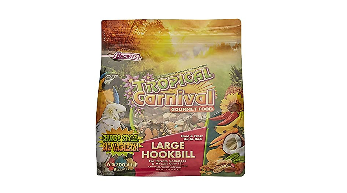 Tropical Carnival Gourmet Food for Large Hookbills - 5 lb
